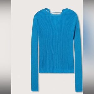 Mango | Tops | Nwt Mango Blue Top | Poshmark